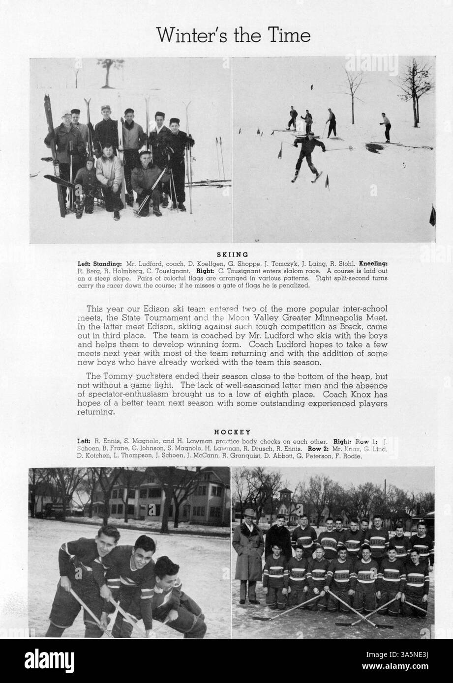 This 1950 Edison Yearbook, titled 'Wizard,' showcases key school events ...