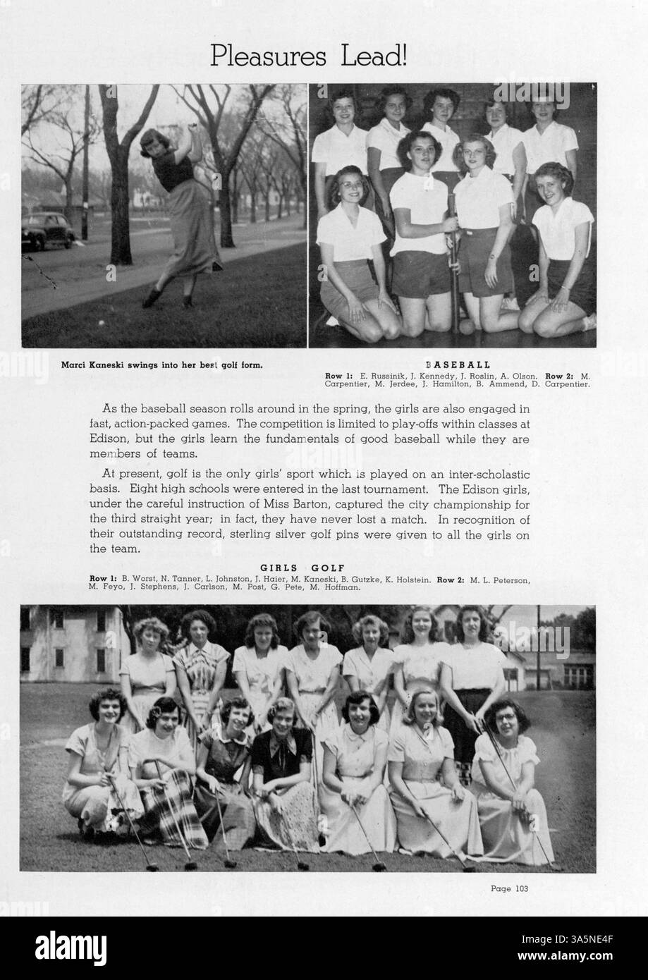 Edison High School's 1950 yearbook, 'Wizard,' showcases the academic ...