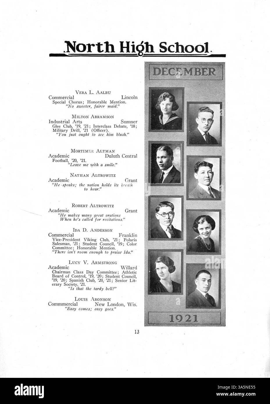 The 1921-1922 North High School yearbook, 'Polaris', covers students, teachers, clubs, athletics ...