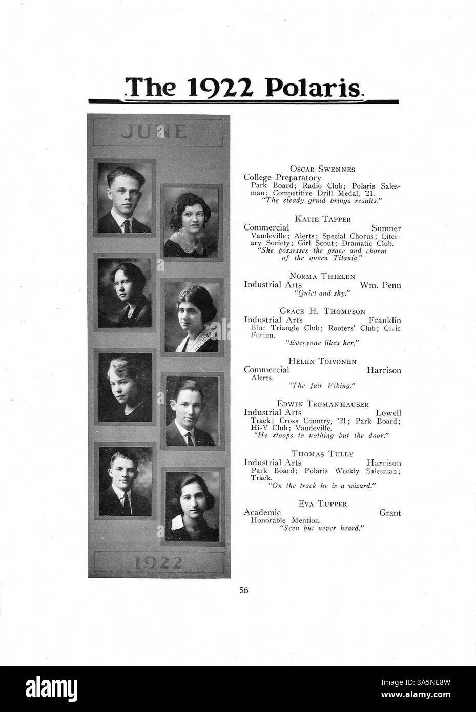 Yearbook from north high school features students hi-res stock photography and images - Alamy