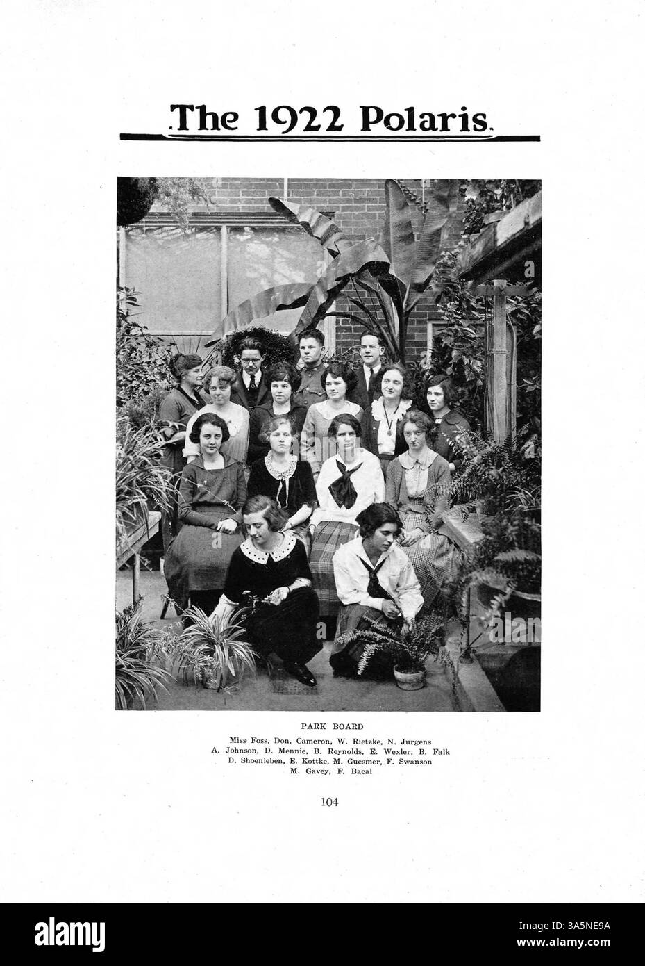 The 1922 Polaris yearbook from North High School provides a snapshot of the school year ...