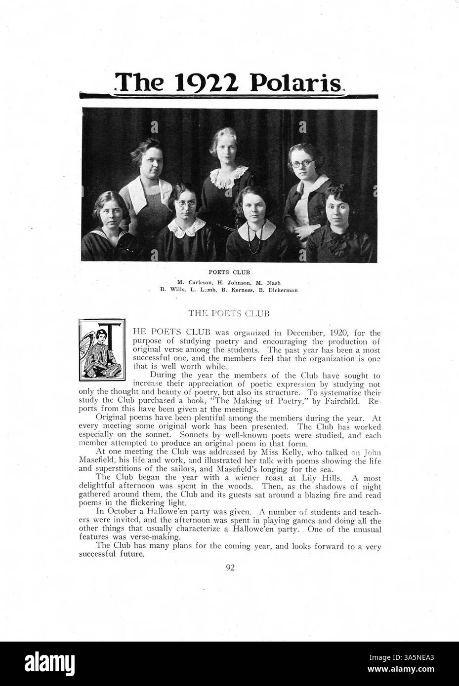 The 1922 Polaris yearbook from North High School documents the 1921-1922 school year, featuring ...