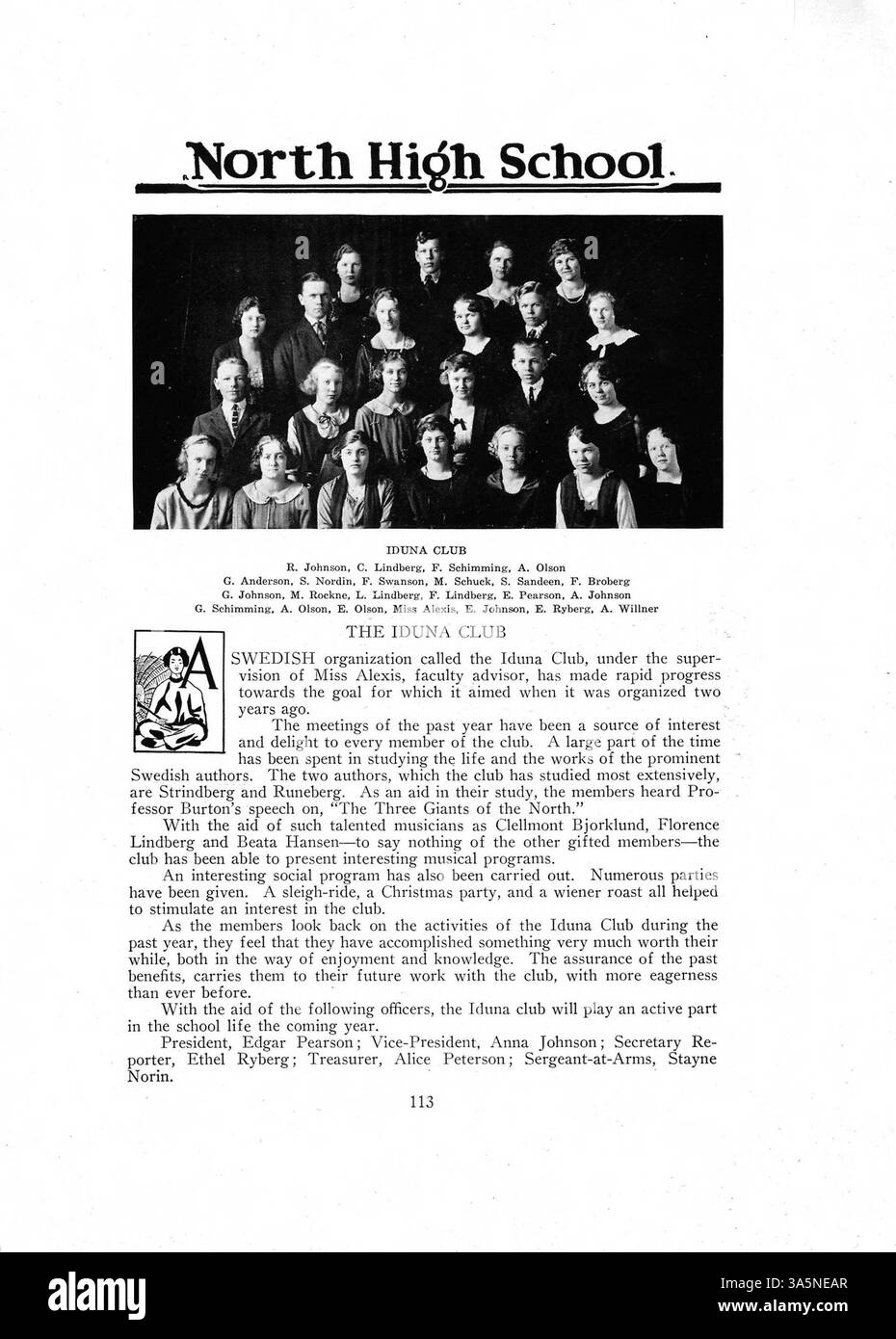 The 1922 edition of the Polaris yearbook from North High School reflects the academic, athletic ...