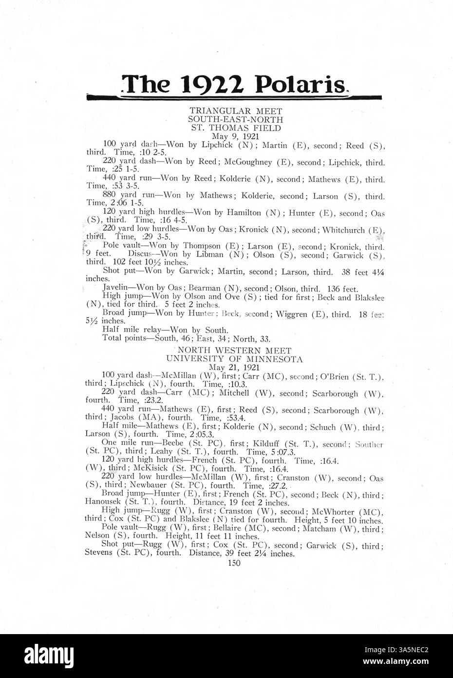 The 1922 Polaris Yearbook from North High School reflects the academic and extracurricular ...