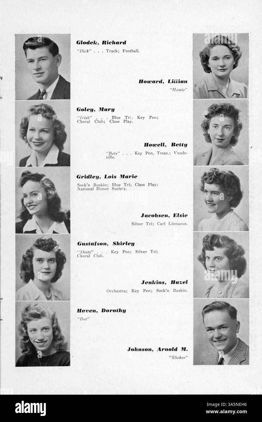 This high school yearbook documents the academic and extracurricular achievements of senior ...