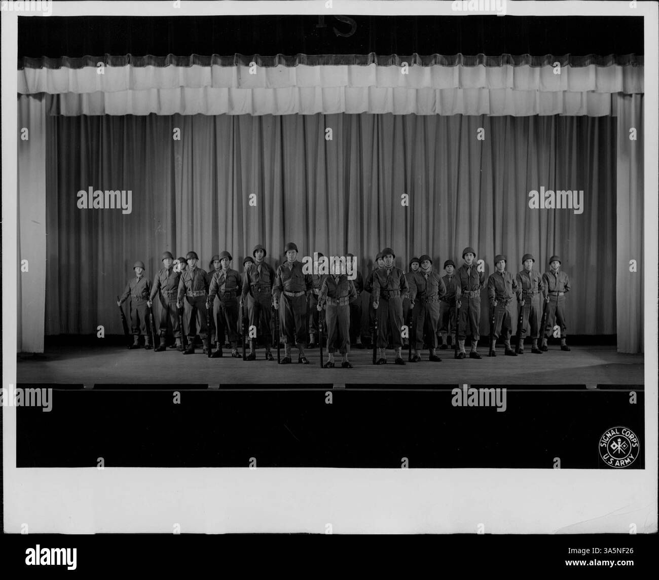 The All-Soldier Musical Revue featured a military chorus performing in ...