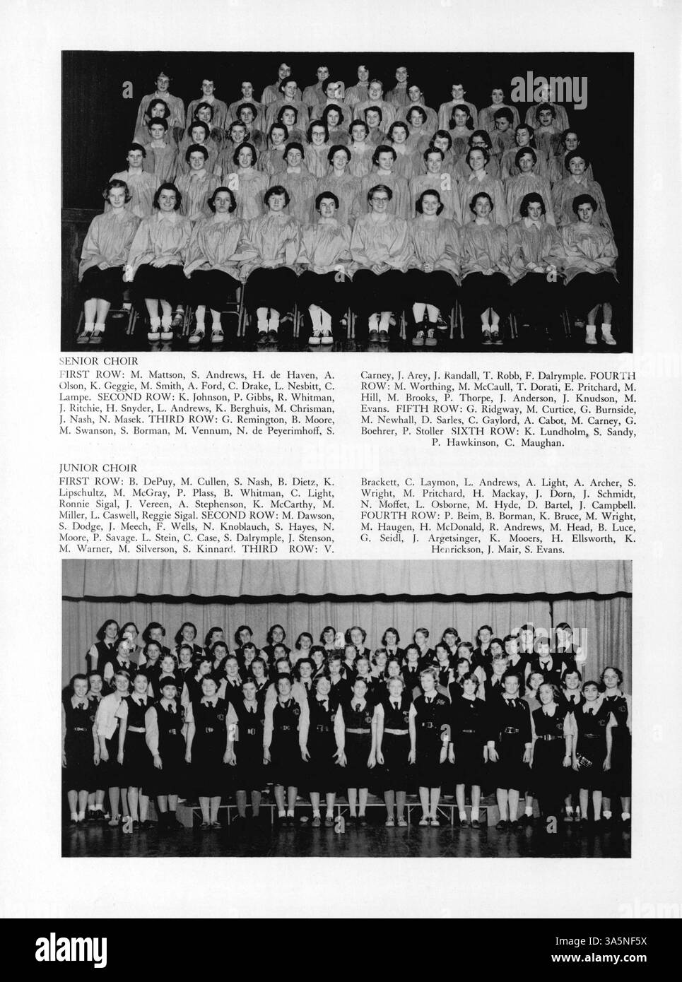 The 'Tatler' yearbook from 1955 documents Northrop Collegiate's 1954 ...