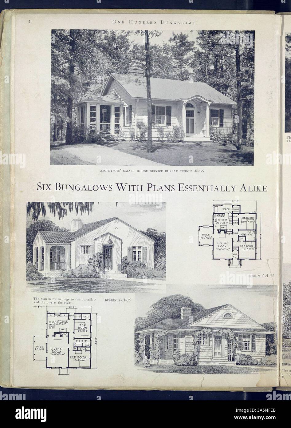 A plan book containing 100 bungalow designs from the Architects' Small ...