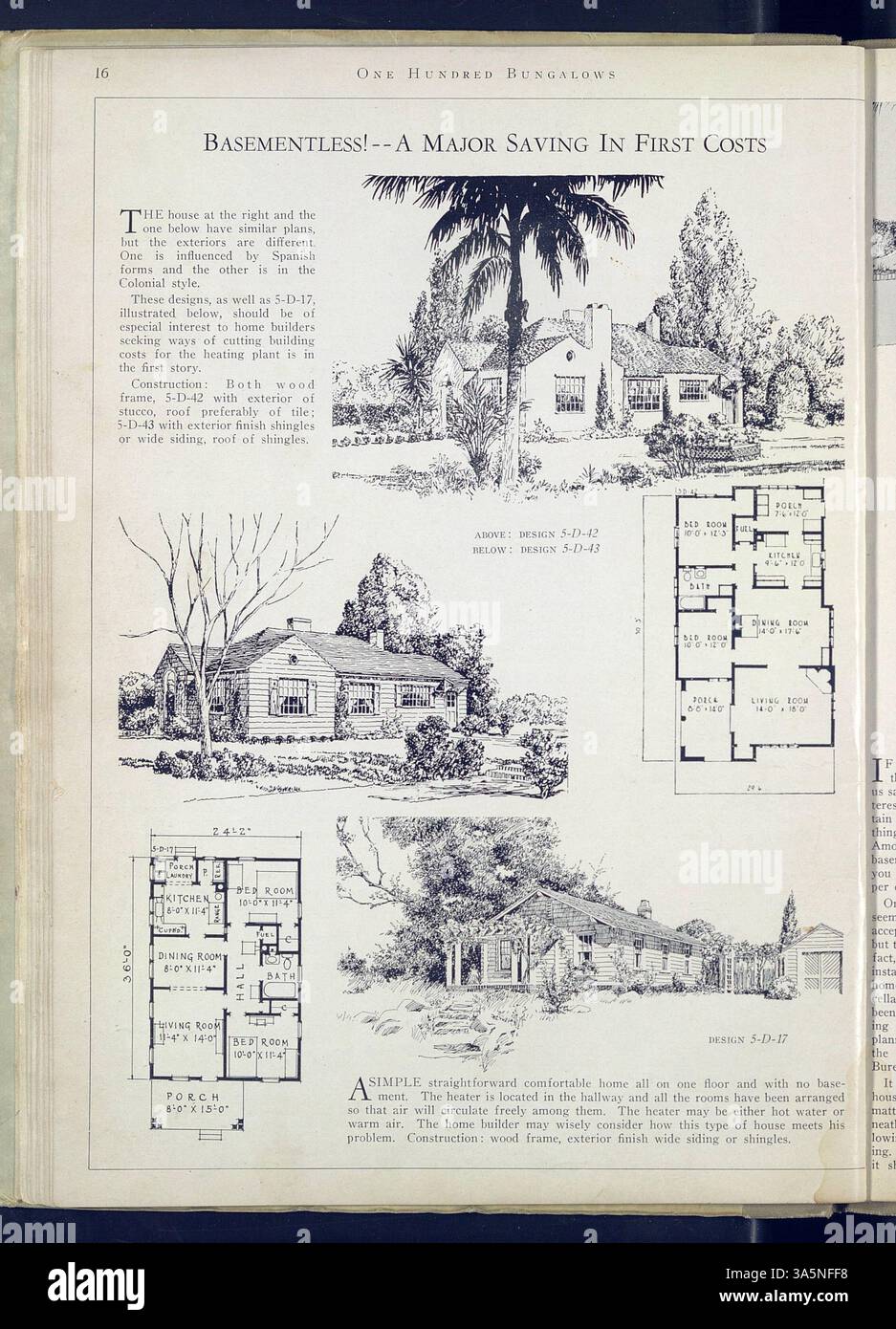 A plan book featuring 100 bungalow designs by the Architects' Small ...