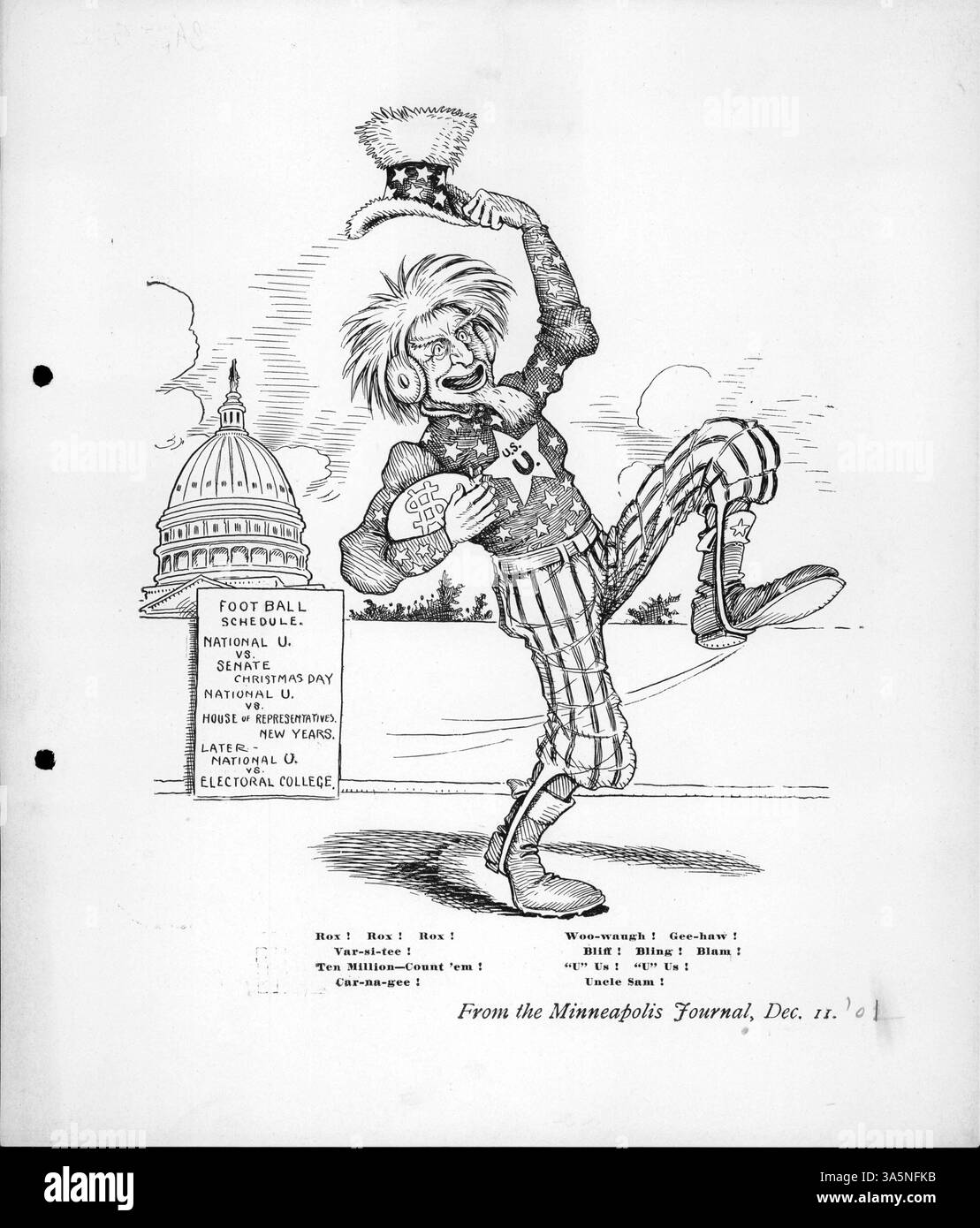 An illustration depicting uncle sam as a national university foo hi-res ...