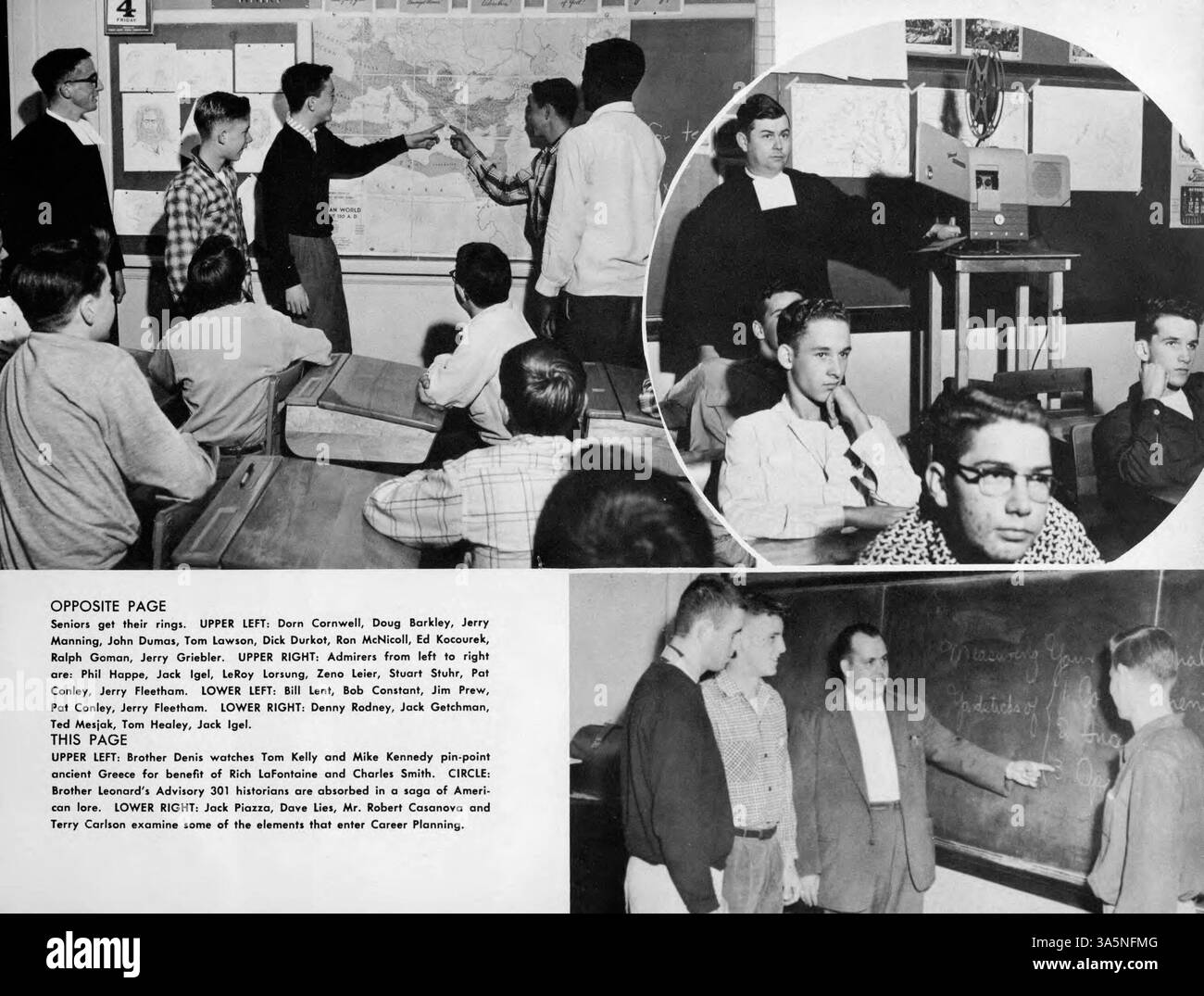 The 1956 Delta Yearbook from De La Salle High School presents a visual ...