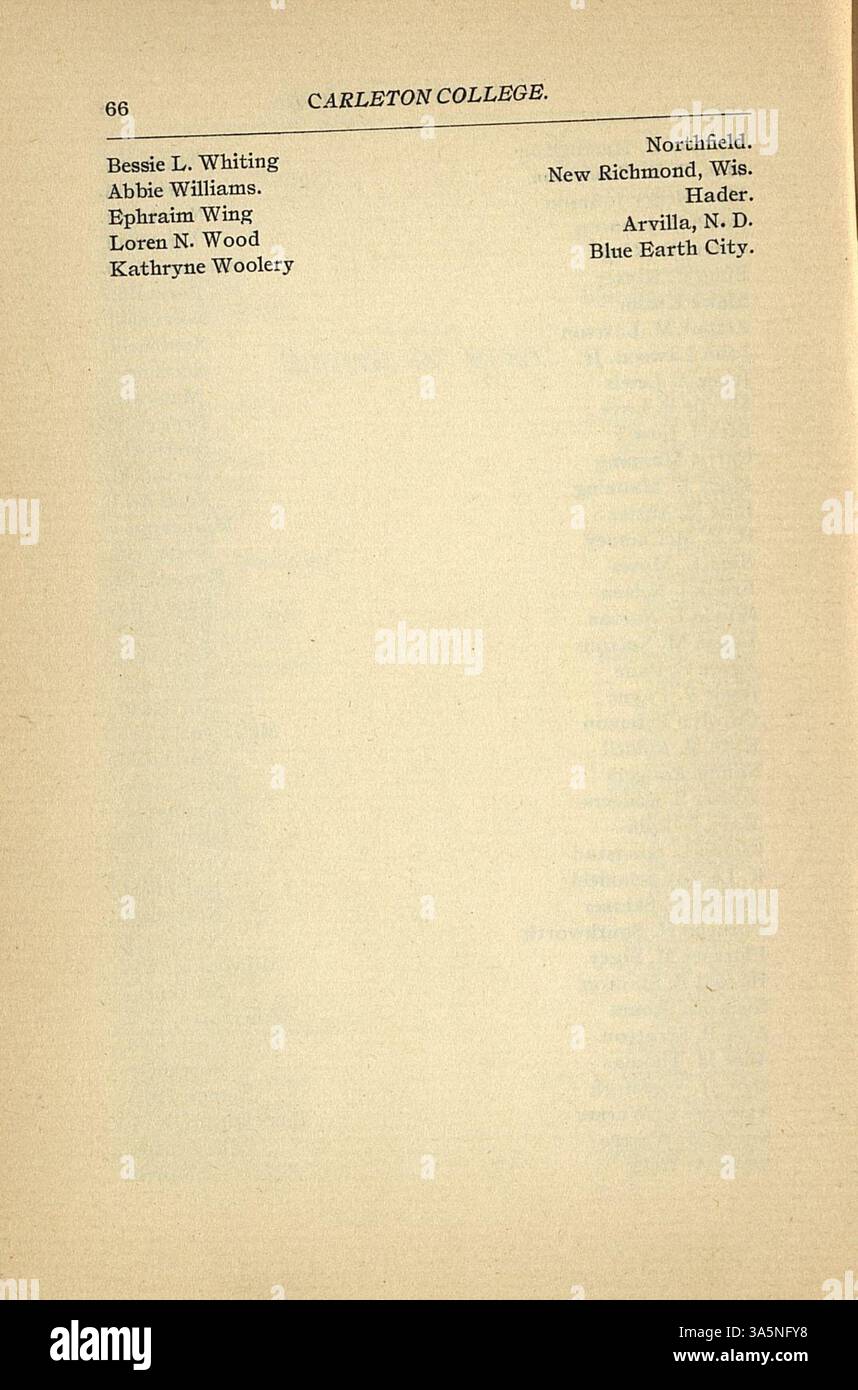 This 1893 1894 catalog from carleton college contains a detailed hi-res ...