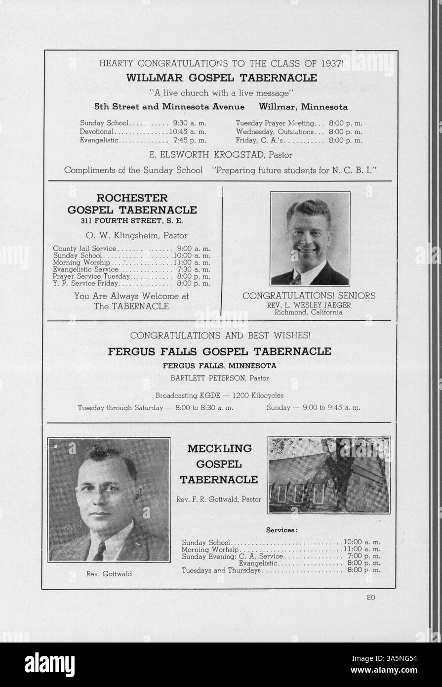 This 1937 yearbook from North Central Bible Institute highlights the ...