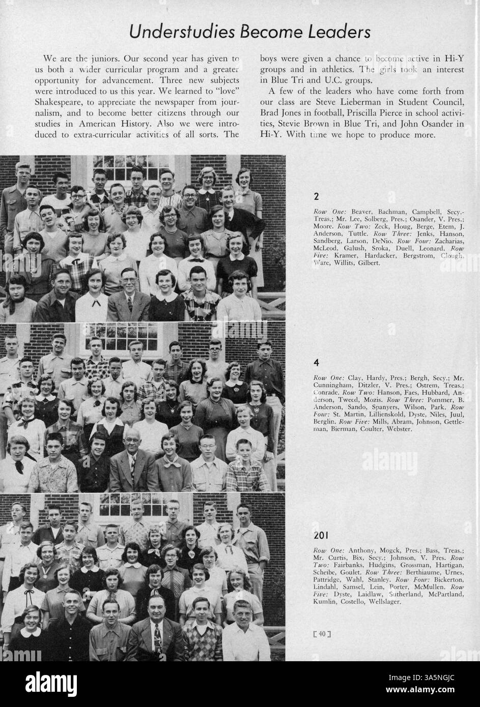 The 1952 'Wahian' Yearbook showcases the academic and extracurricular ...