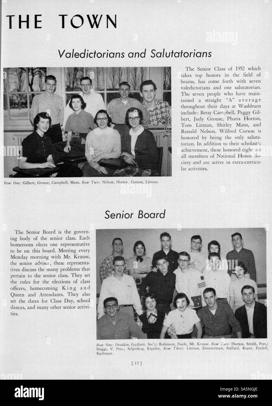 The 1952 wahian yearbook offers a complete overview of washburn hi-res ...