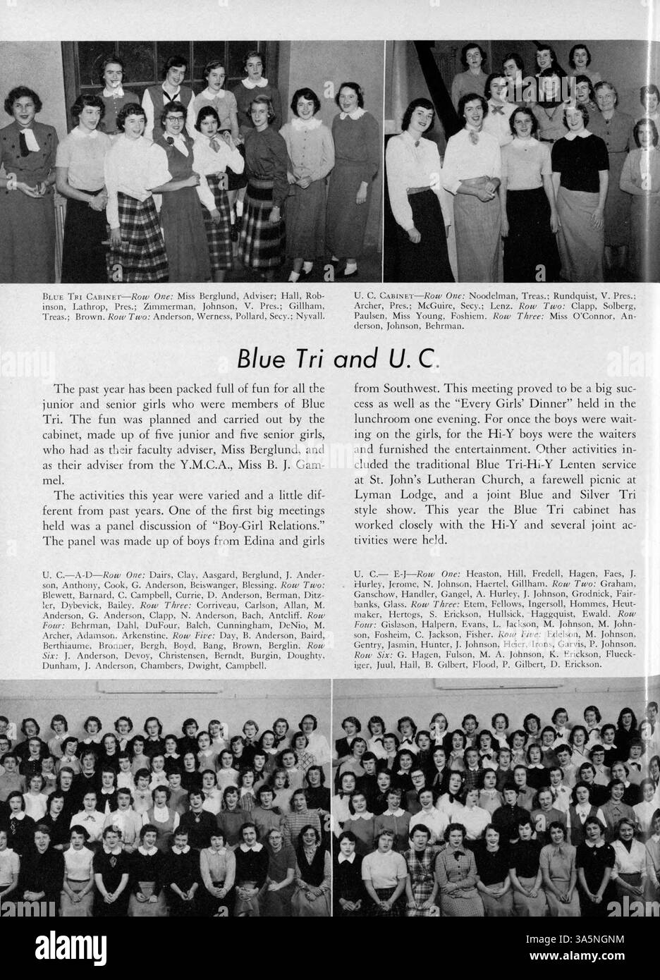 This 1952 'Wahian' Yearbook captures student and faculty portraits ...
