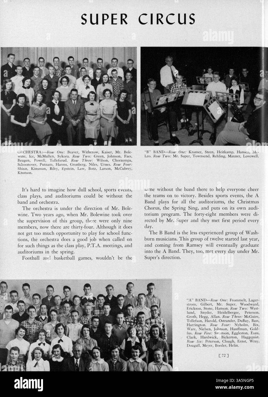 This 1952 'Wahian' Yearbook presents Washburn High School’s students ...