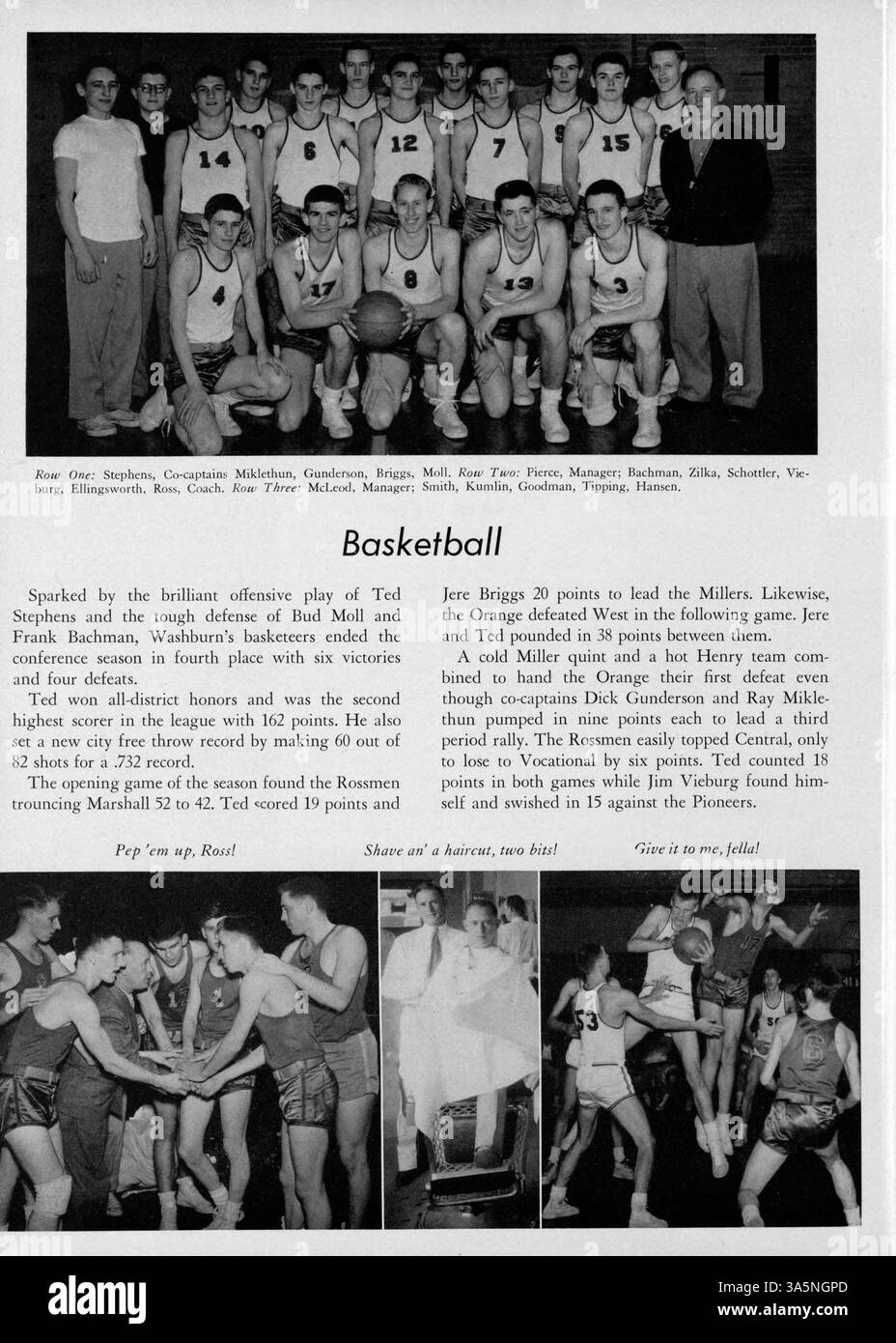 This 1952 'Wahian' Yearbook records the highlights of Washburn High ...