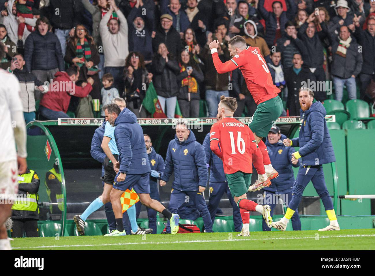 LISBOA (PT), 23/03/2025 - PORTUGAL x DENMARK/UEFA /LEAGUE/OF/NATIONS ...