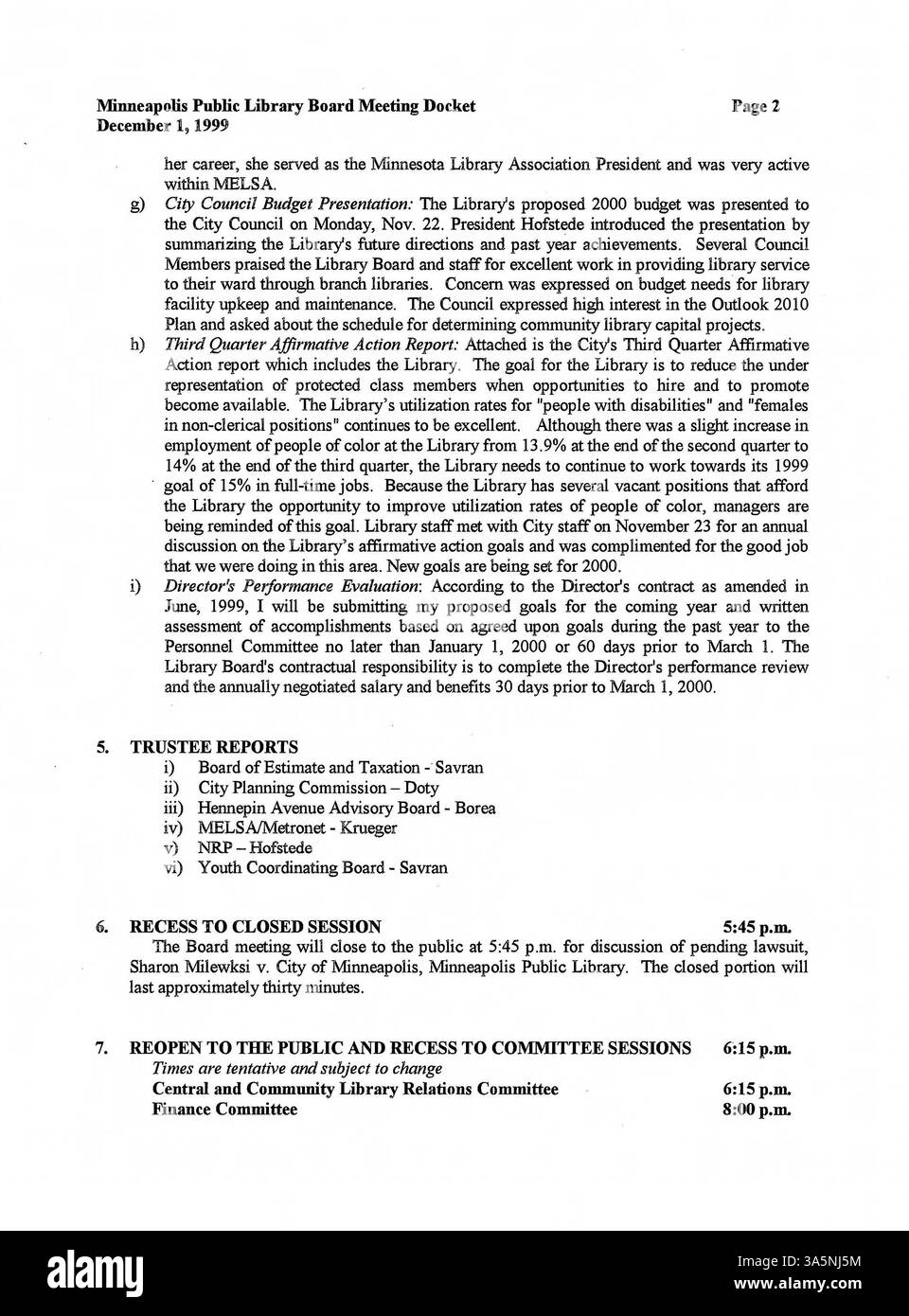 Focusing on hennepin county librarys role and governance hi-res stock ...