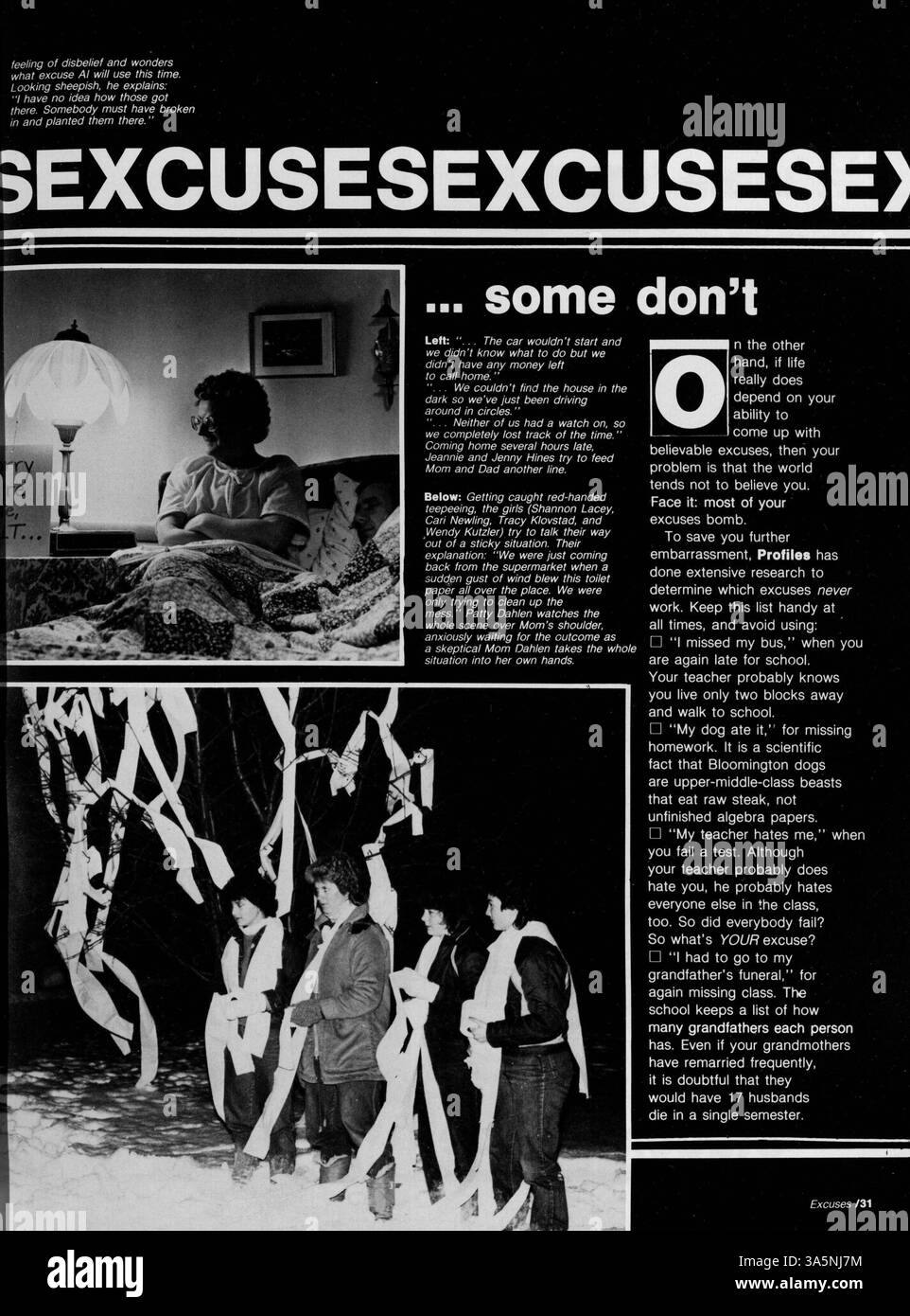 The 1984 'Profiles' yearbook from Kennedy High School reflects the ...