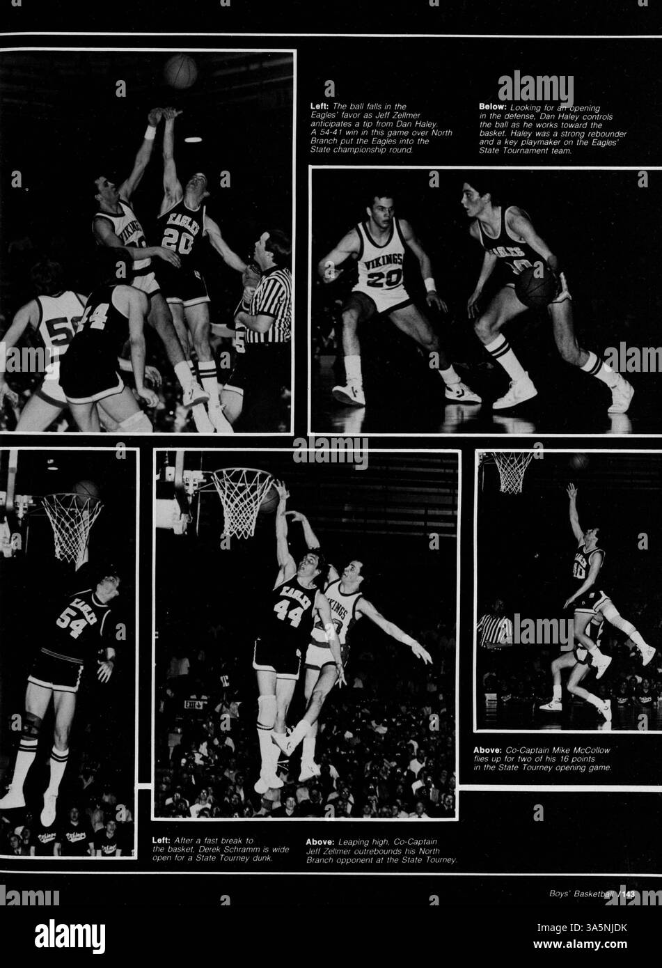 Key school events from the 1983 1984 academic year hi-res stock ...