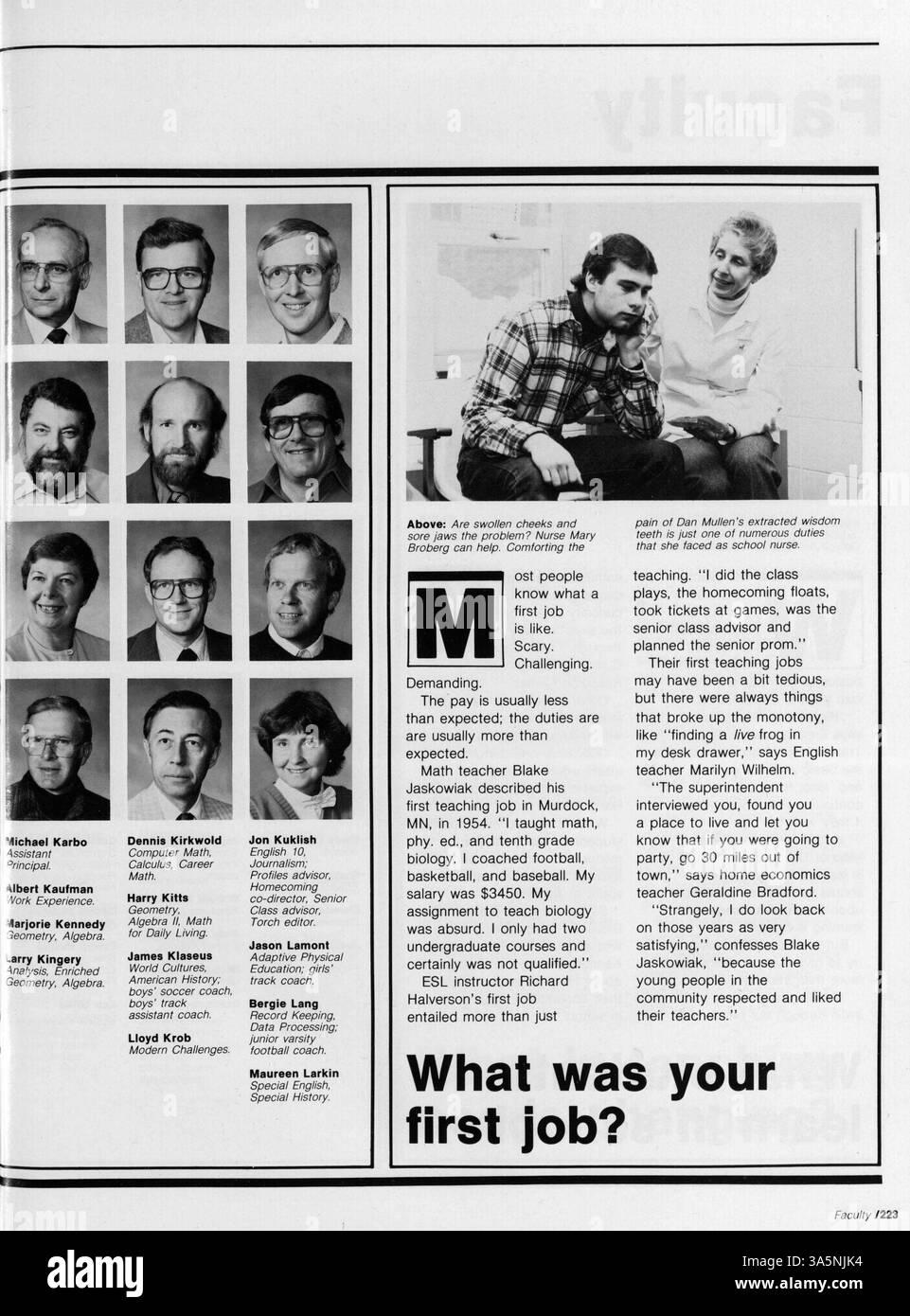 The 1984 'Profiles 1984: Prime Times' yearbook from Kennedy High School ...