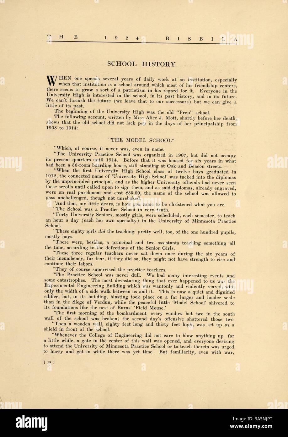 The 1924 University High Yearbook captures the key events, achievements ...