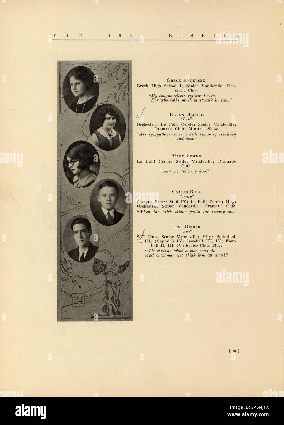 Key events of the 1923 1924 school year hi-res stock photography and ...