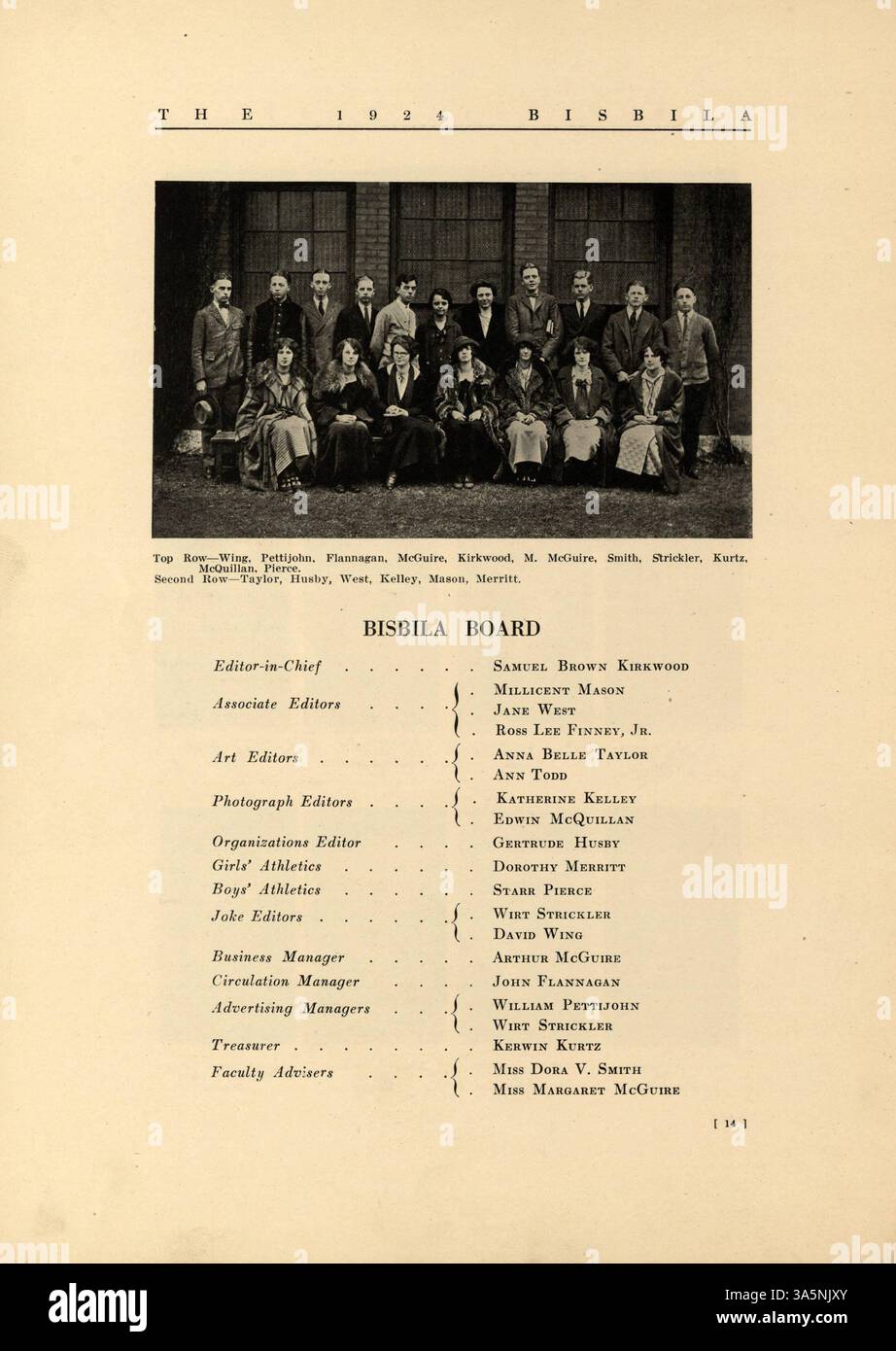 This 1924 yearbook from University High School showcases student and faculty accomplishments ...