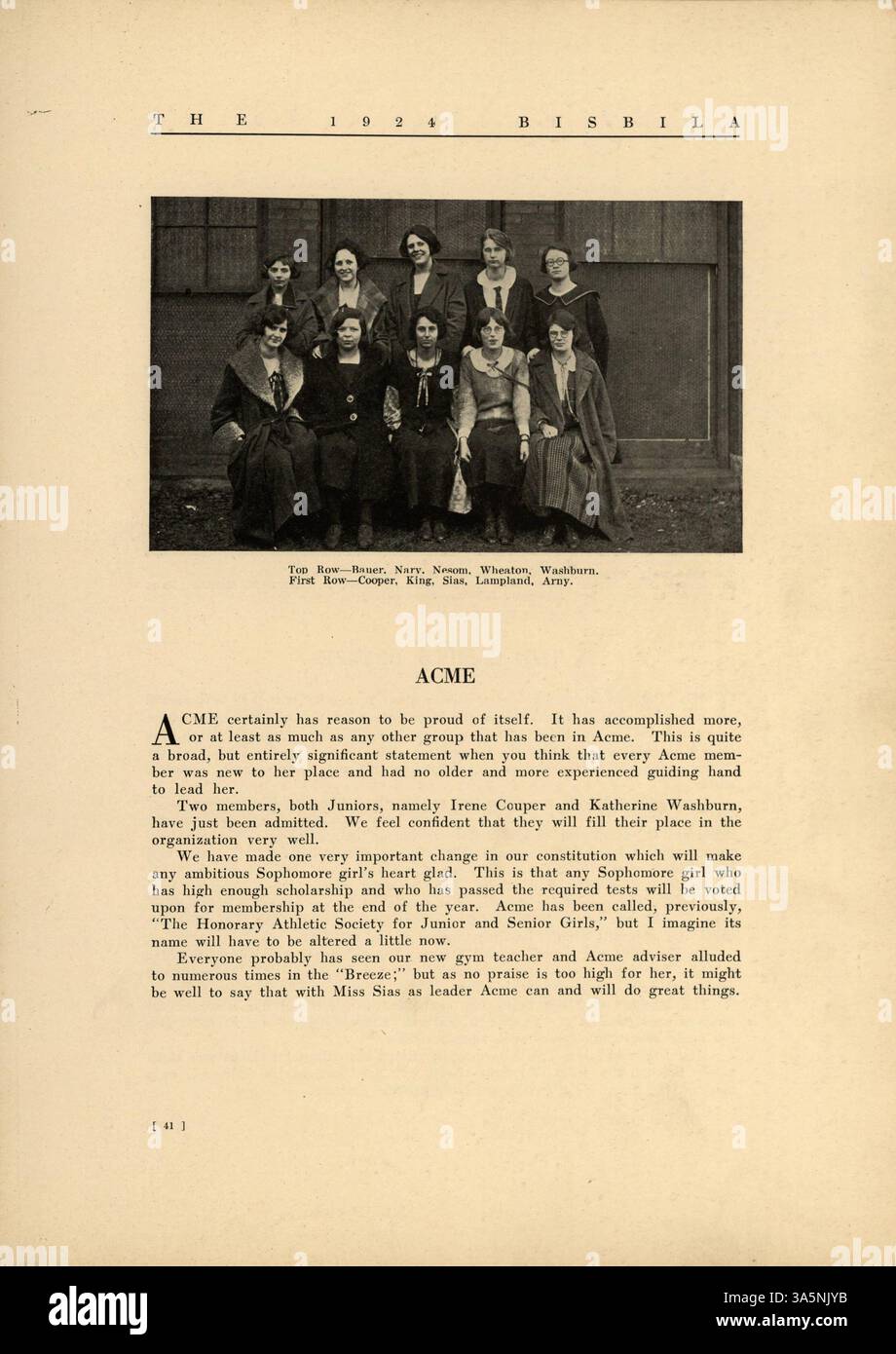 The bisbila 1924 yearbook from university high school highlights hi-res ...