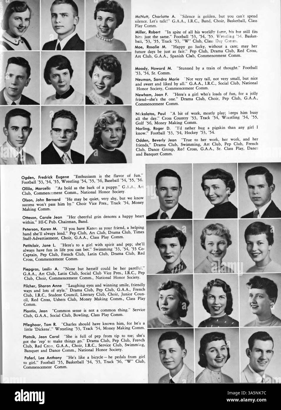 The 1956 edition of the 'Hesperian' yearbook from West High School ...