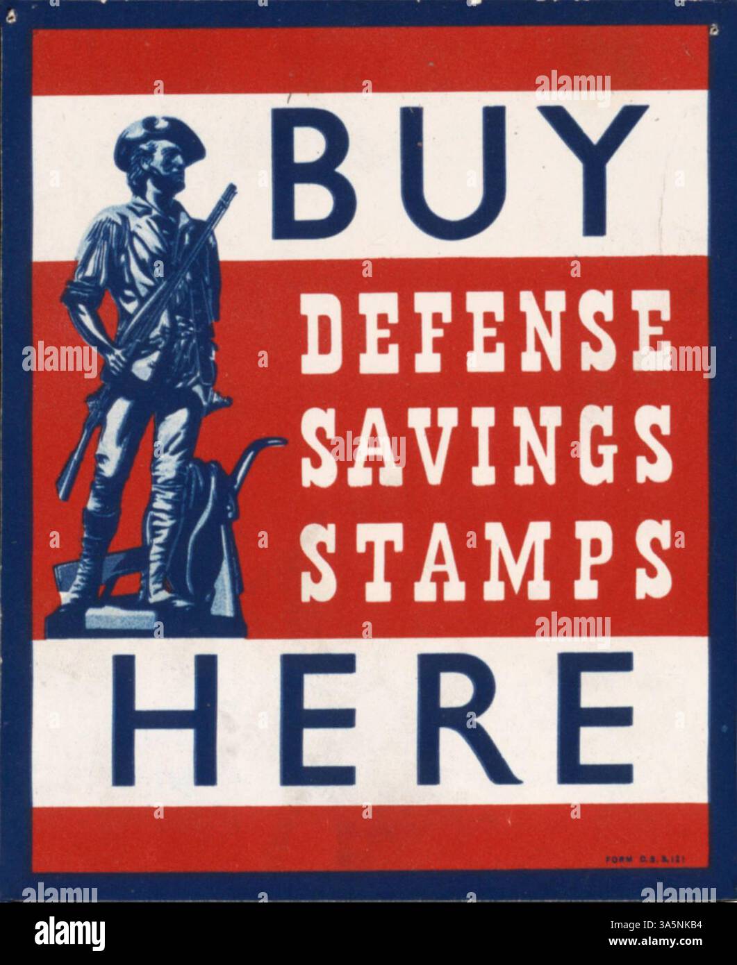 A historical promotional image featuring a colonial militiaman statue ...