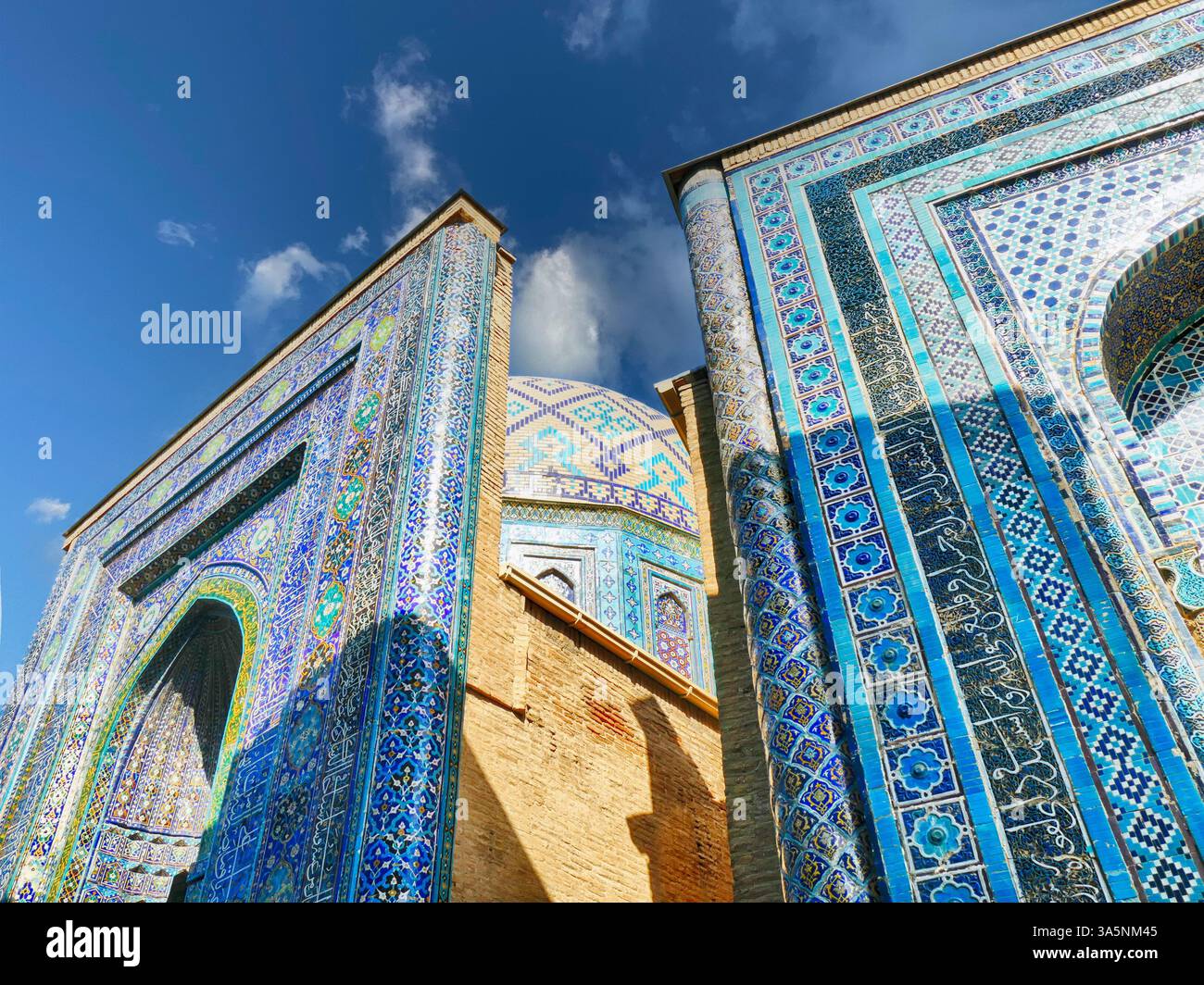 Samarkand, uzbekistan -sep 18, 2024 - ornate blue mosaic tiles adorning ...