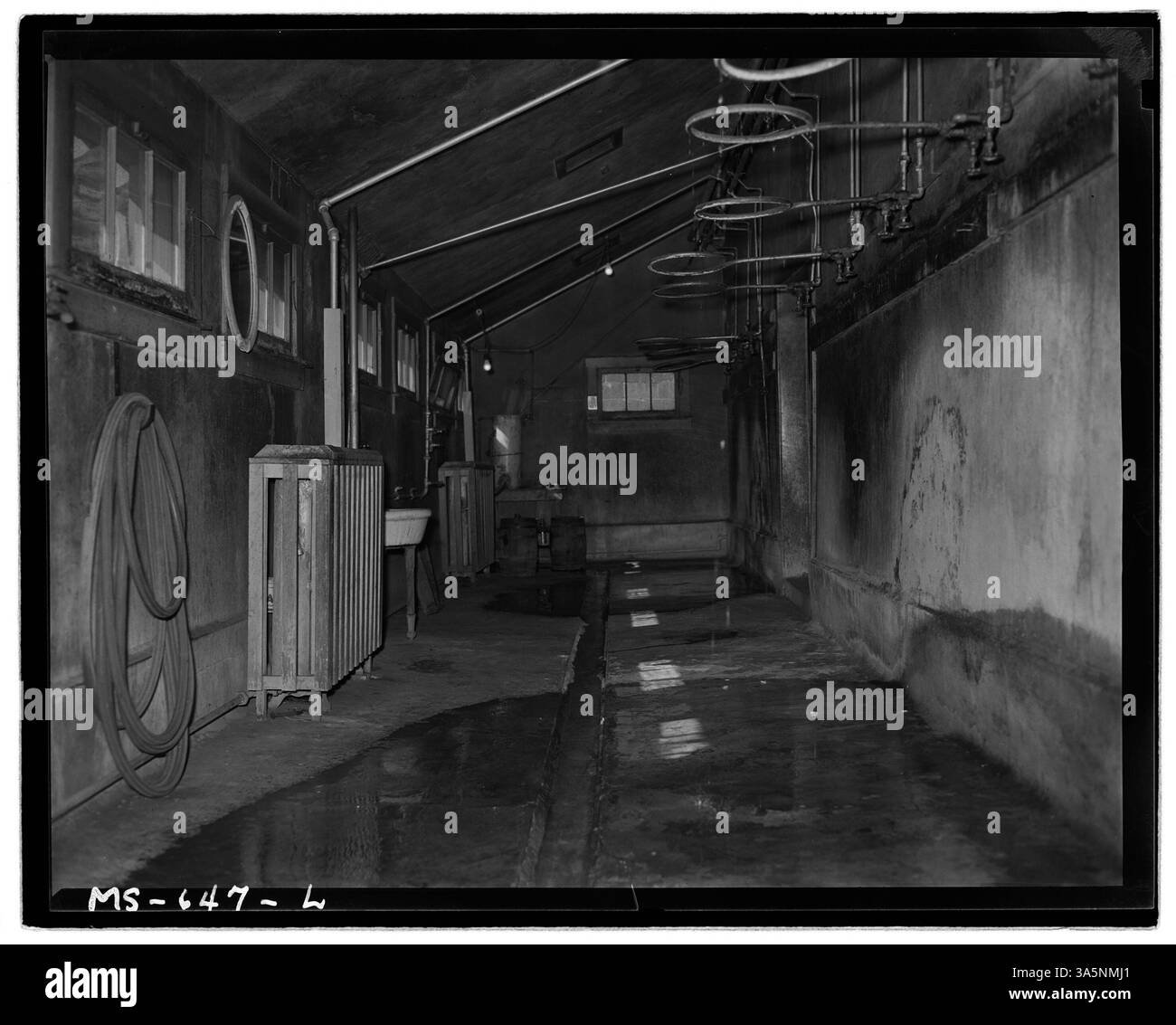 The shower room in the wash and change house at Utah Fuel Company's ...