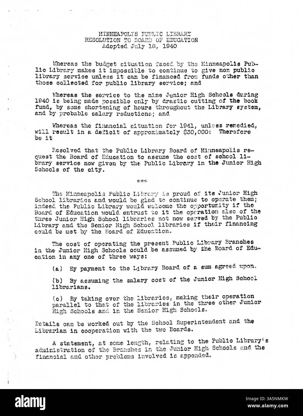 Documenting the librarys administrative decisions hi-res stock ...