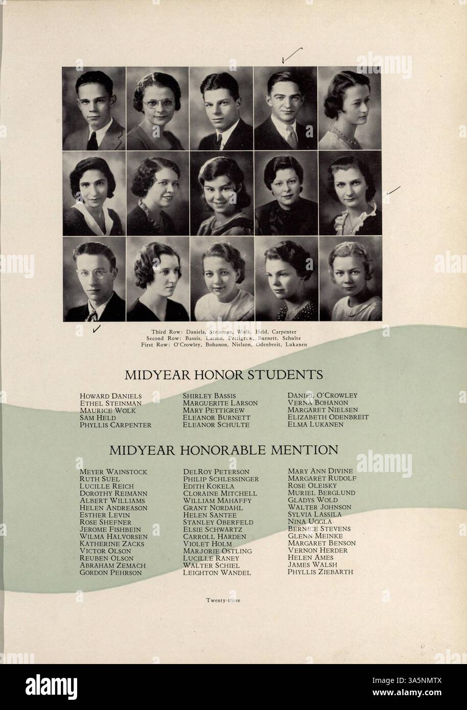 The 1933 Polaris Yearbook from North High documents the 1932-1933 ...