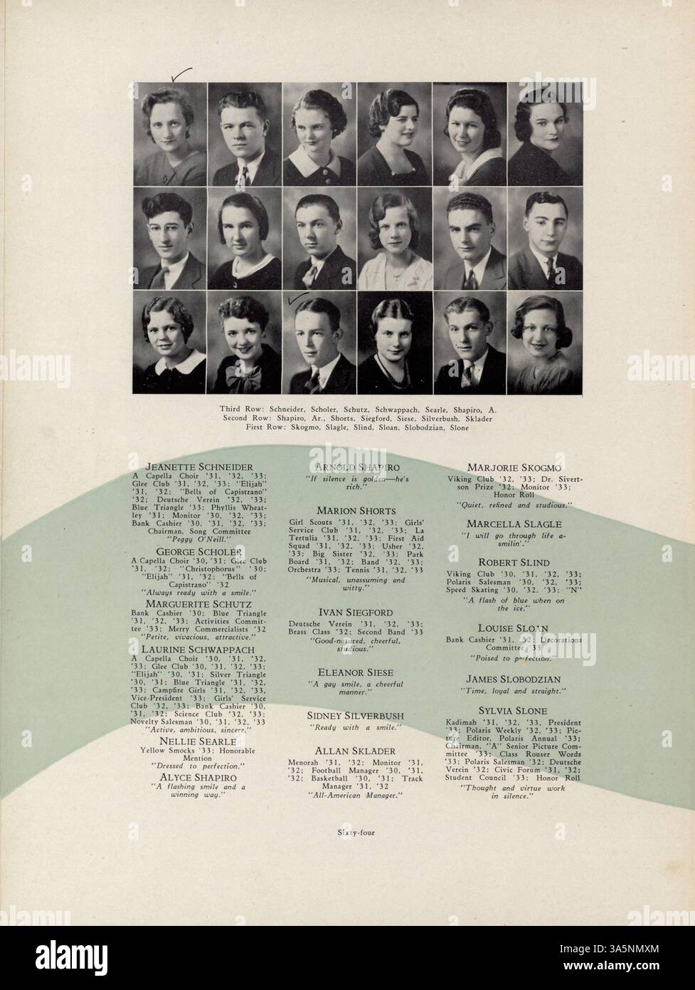 The 1933 Polaris yearbook from North High School captures a wide range ...