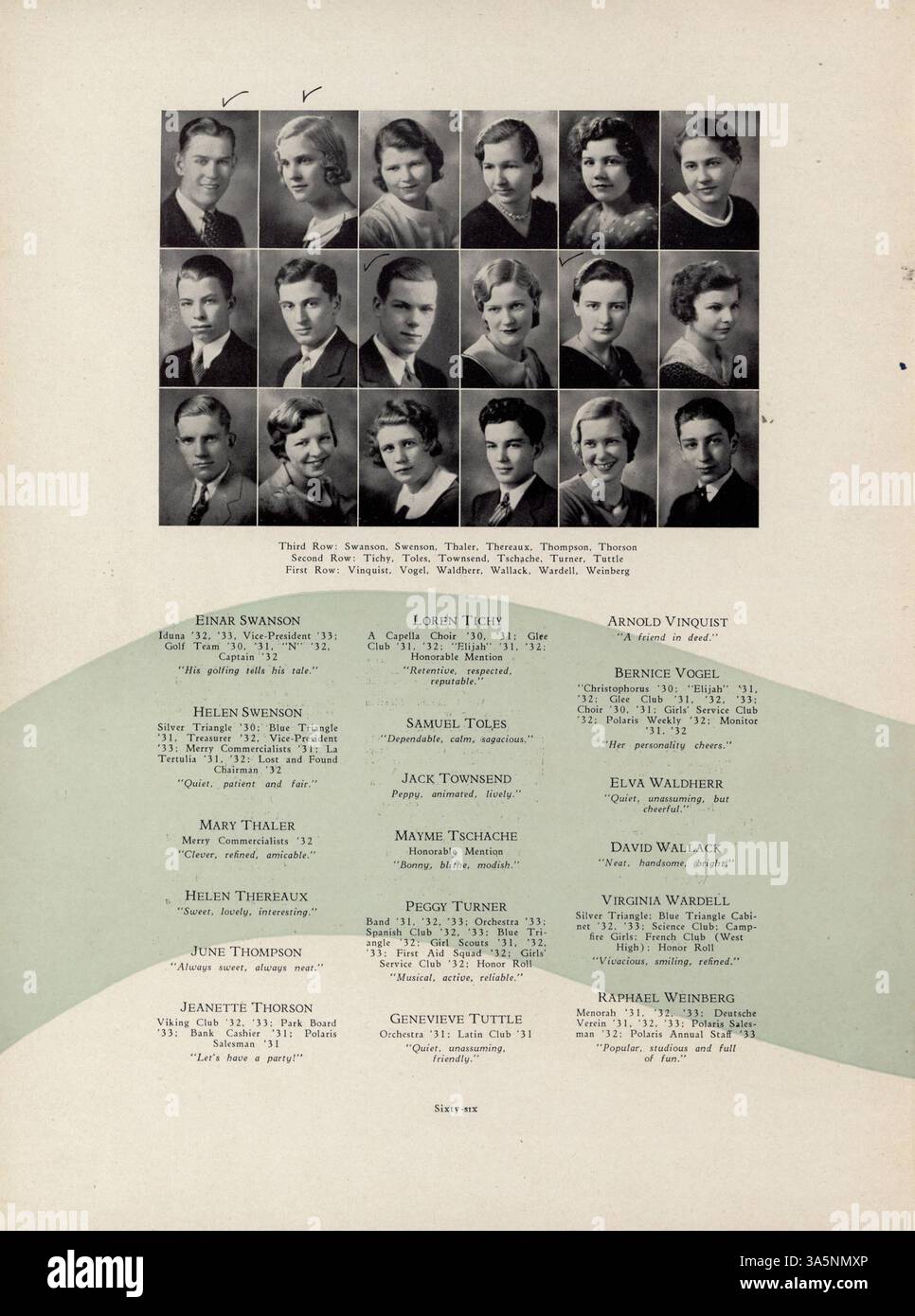 The 1933 Polaris yearbook from North High School provides a snapshot of ...