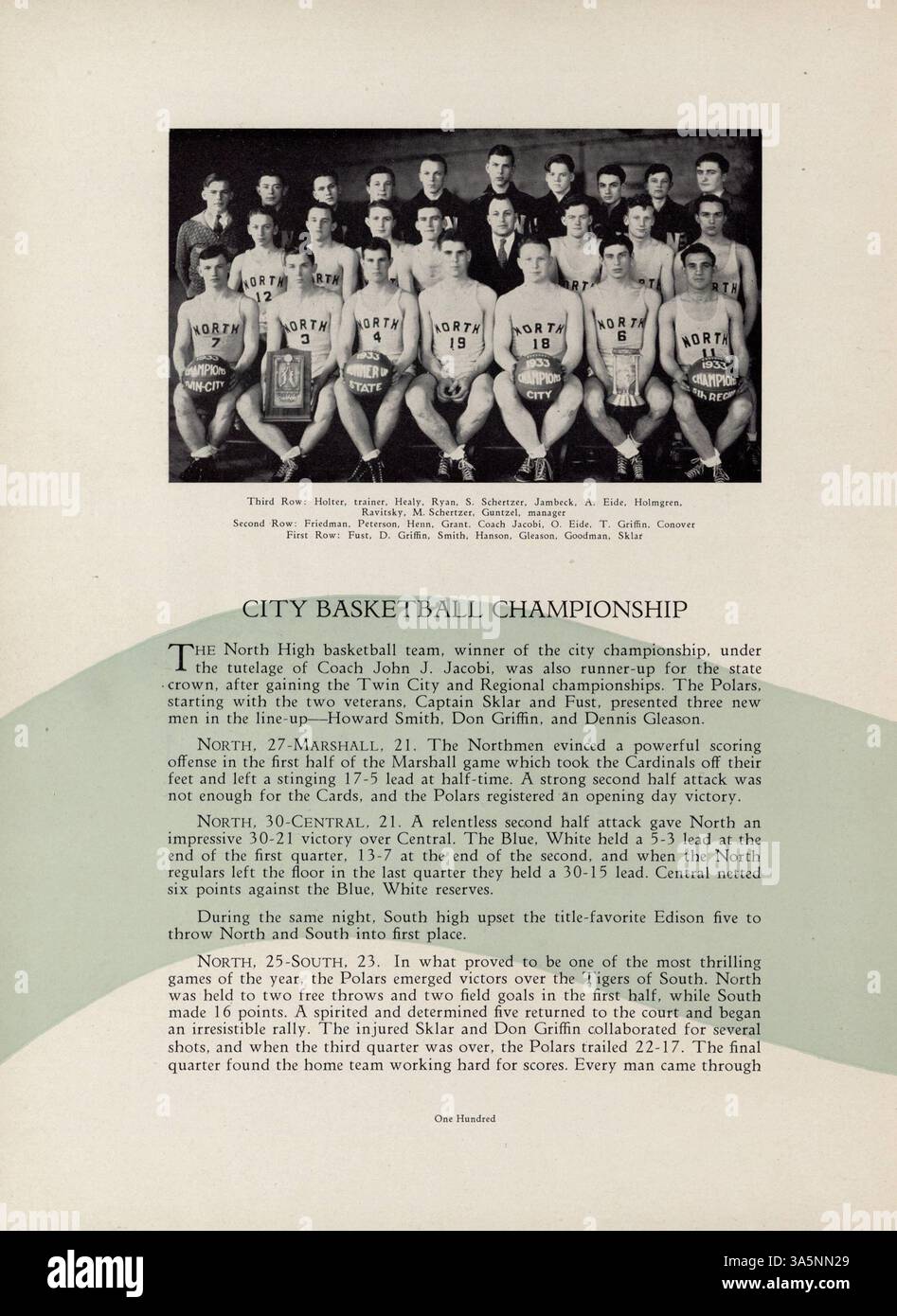 The 1933 Polaris Yearbook from North High School in Hennepin County ...