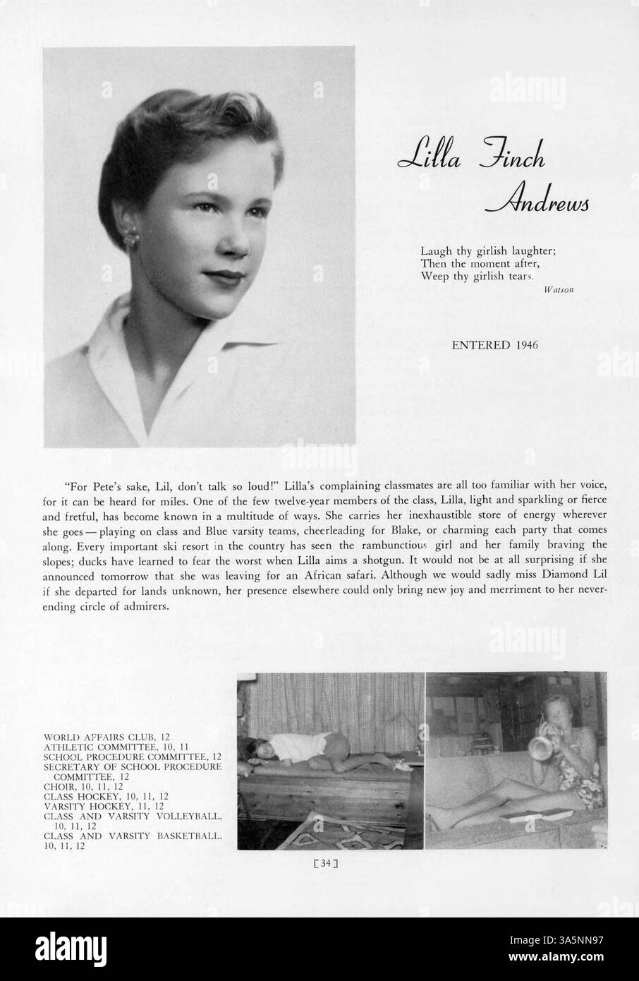 Sports that defined the 1957 1958 school year at northrop hi-res stock photography and images ...