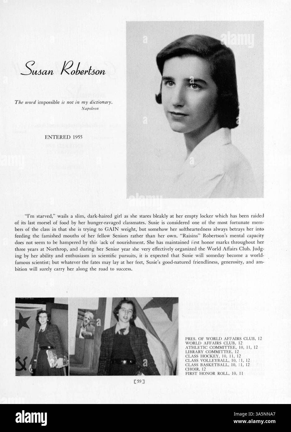 The 1958 edition of Northrop Collegiate's Tatler yearbook highlights ...
