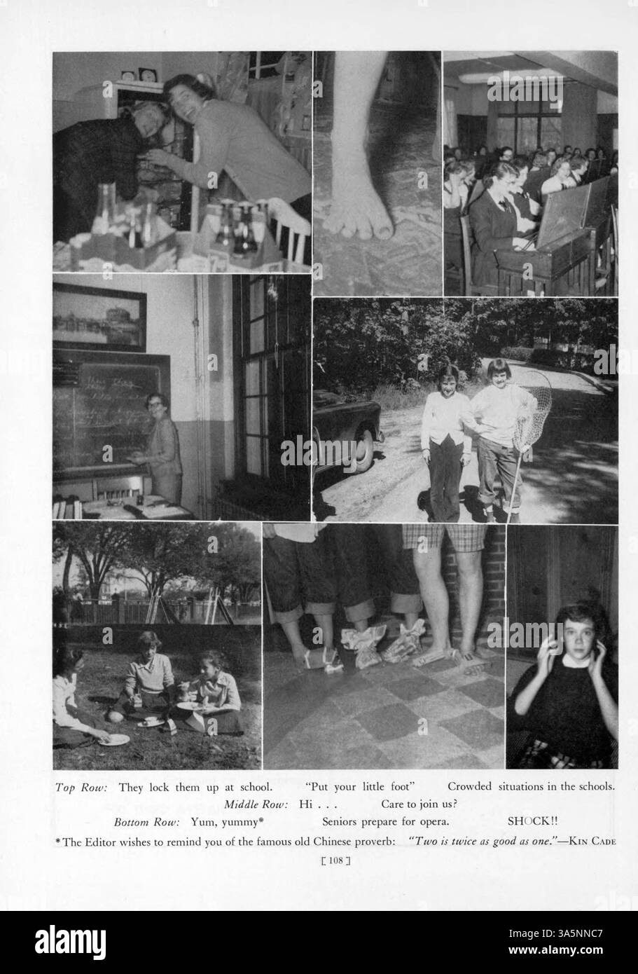 The 1958 'Tatler' yearbook captures student and teacher life at ...