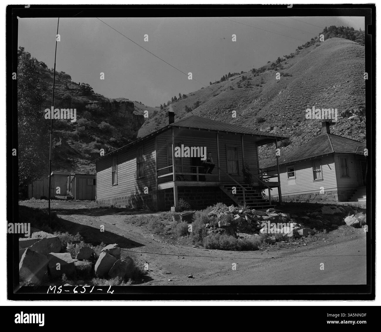 This photo shows the home of a miner living in company housing near the ...