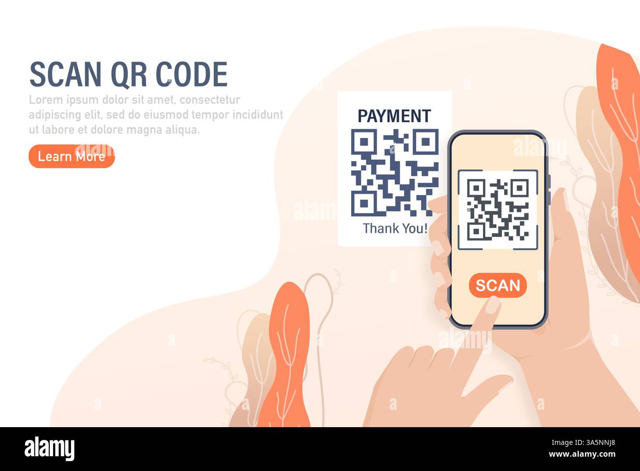 Scan qr code people, great design for any purposes. 3d vector ...