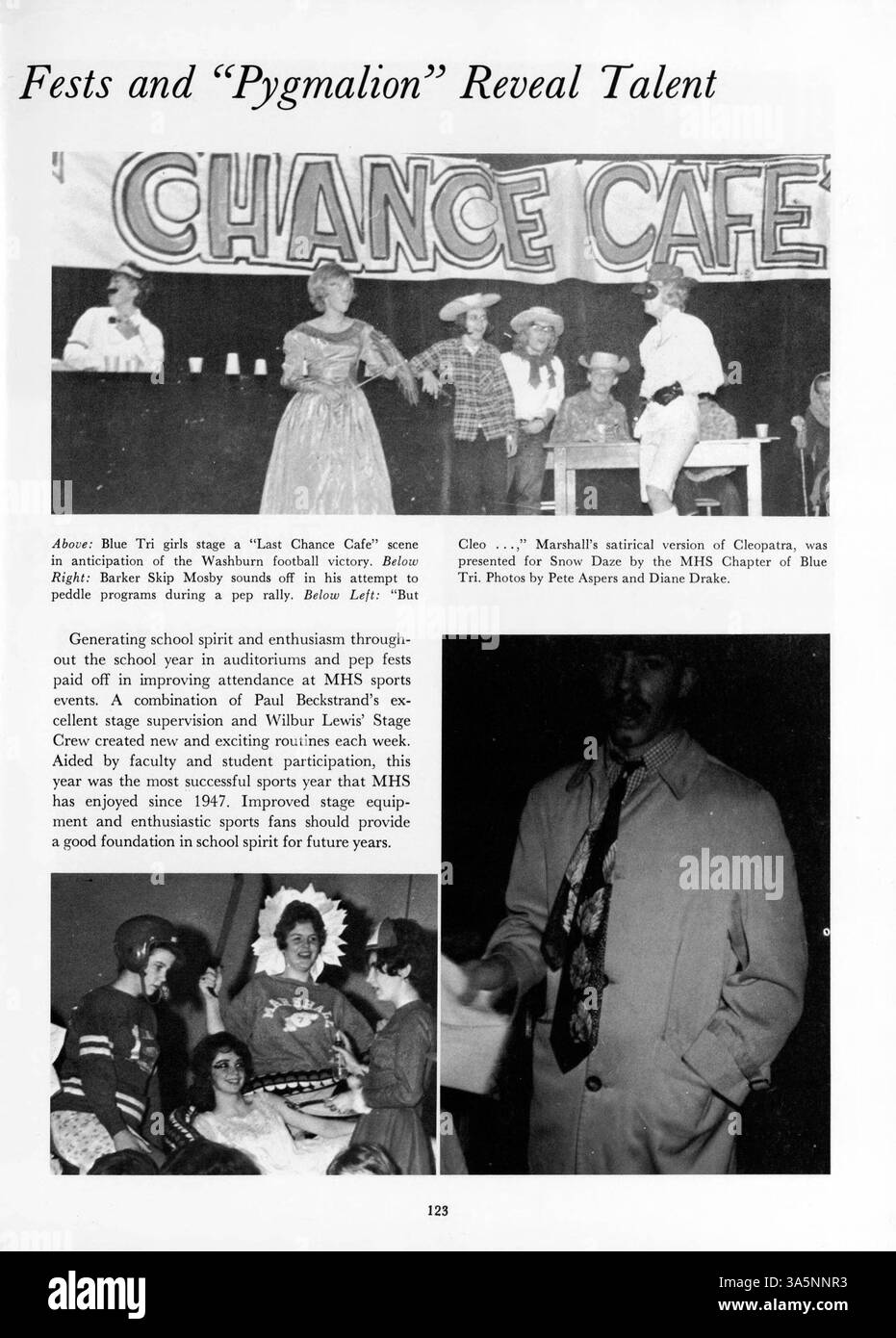 The 'Cardinal' yearbook from Marshall High School, 1964, captures the ...