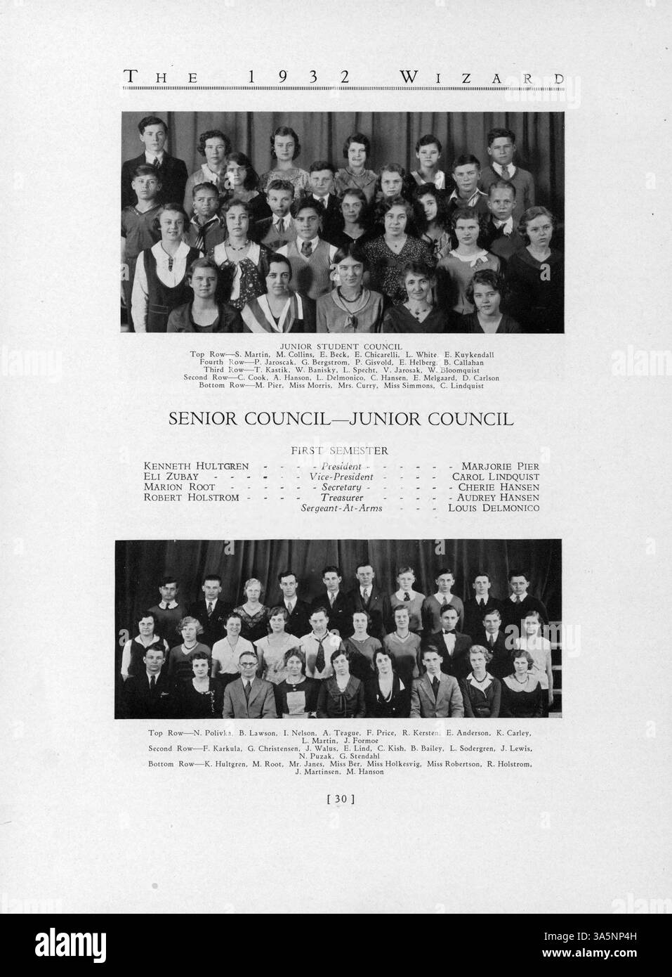 The 1932 edition of the 'Wizard' yearbook from Edison High School ...