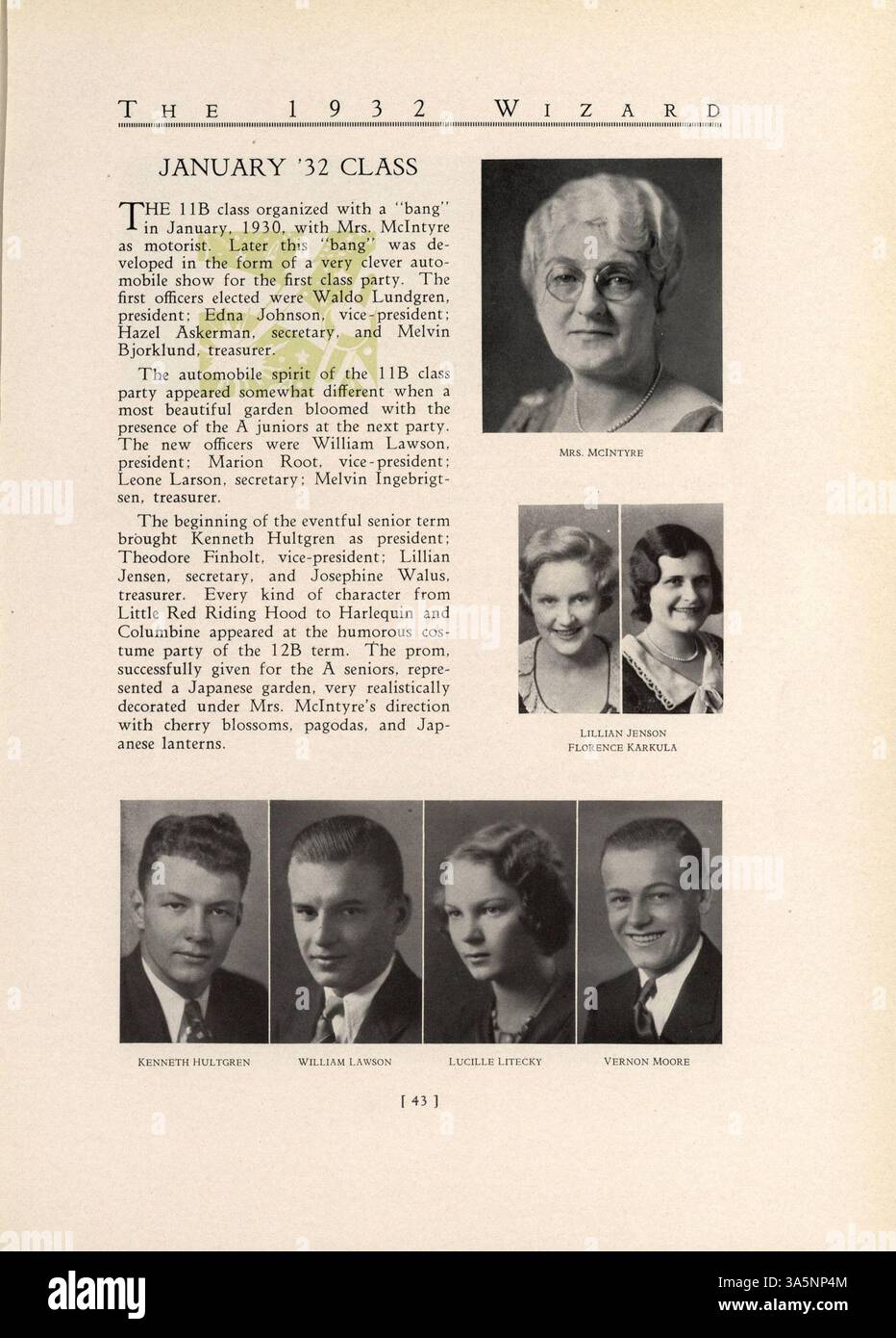 This 1932 edition of the Wizard yearbook from Edison High School ...