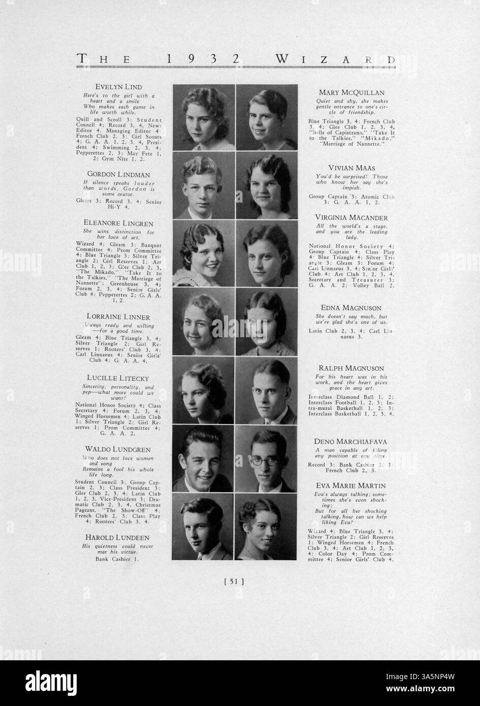 Marking the milestones and events of the 1931 1932 academic year hi-res ...