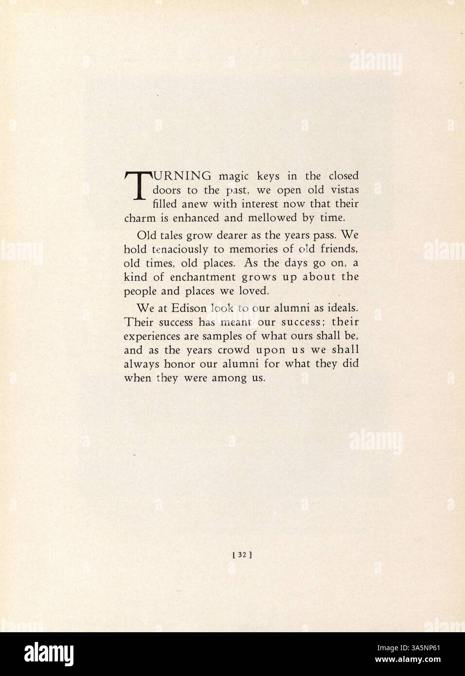 The 'Wizard' yearbook from Edison High School, 1932, documents the ...